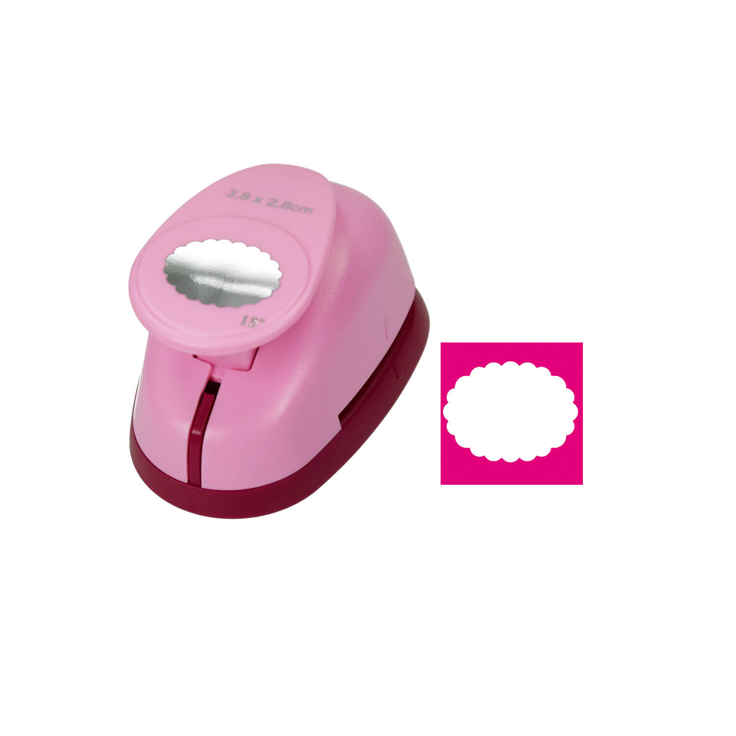 Stanzer oval gezahnt L Bastelbedarf kaufen